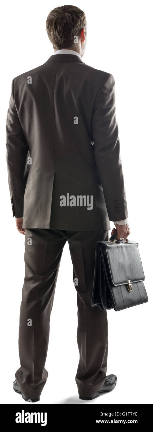 Successful businessman back view isolated hi-res stock photography and ...