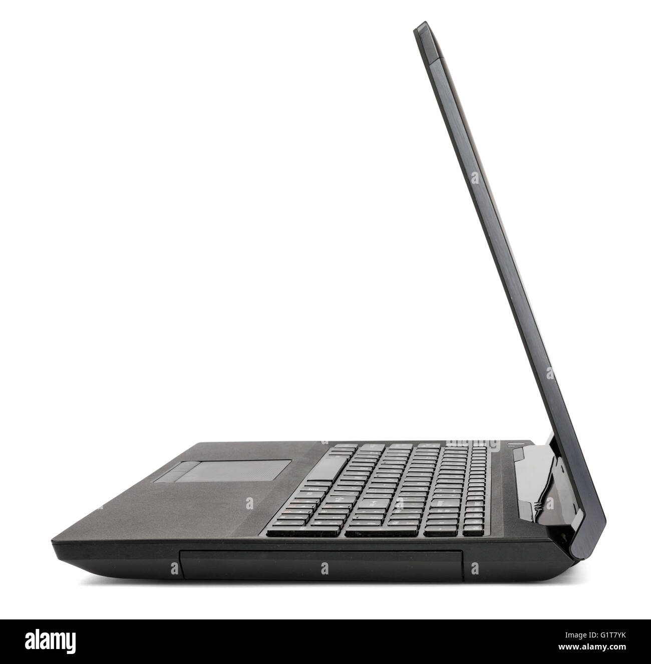 Black laptop side view Stock Photo - Alamy