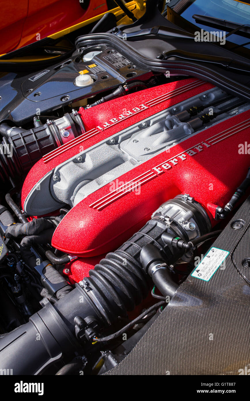 Ferrari engine abstract Stock Photo - Alamy