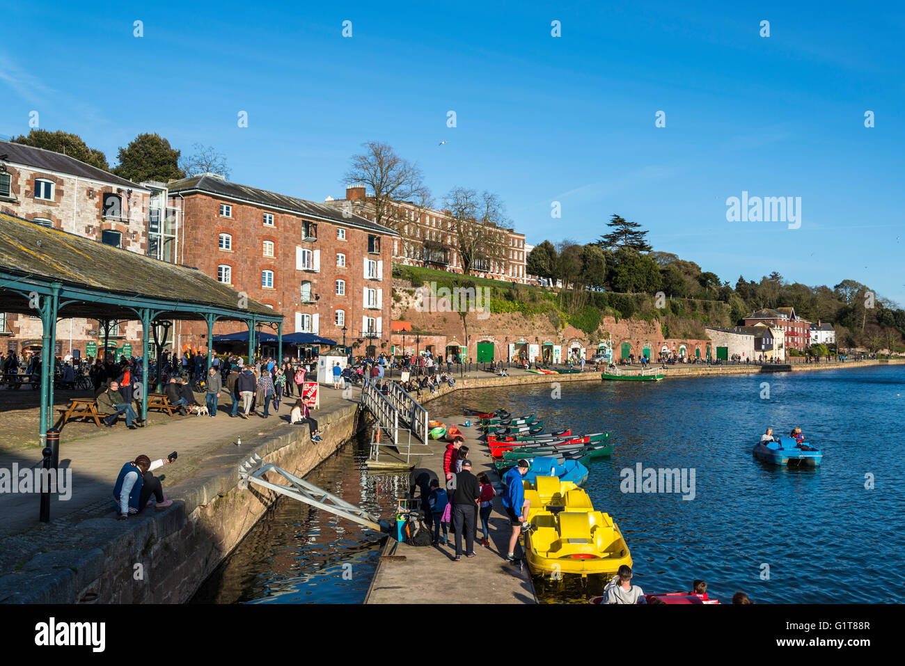 Exeter, Historic Quayside, Devon, England, United Kingdom Stock Photo ...