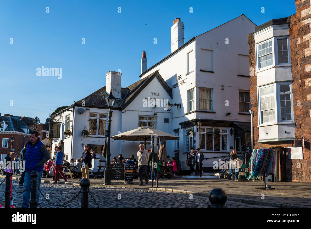 Exeter, The Prospect pub, Historic Quayside, Devon, England, United ...