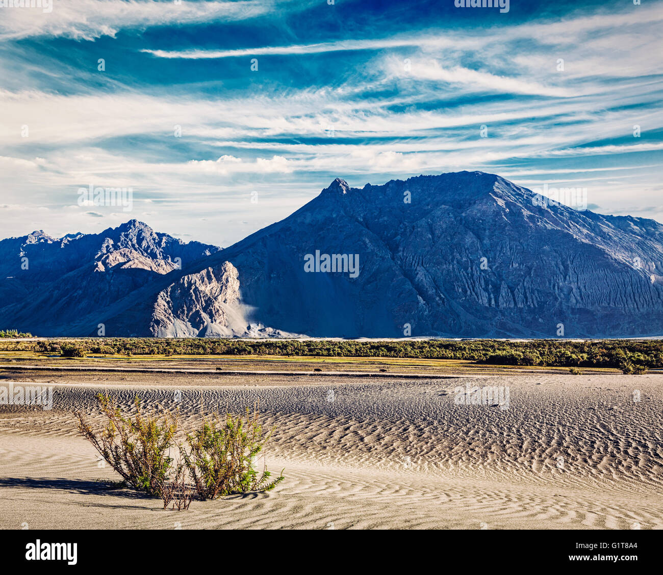 Sand dunes in mountains Stock Photo - Alamy