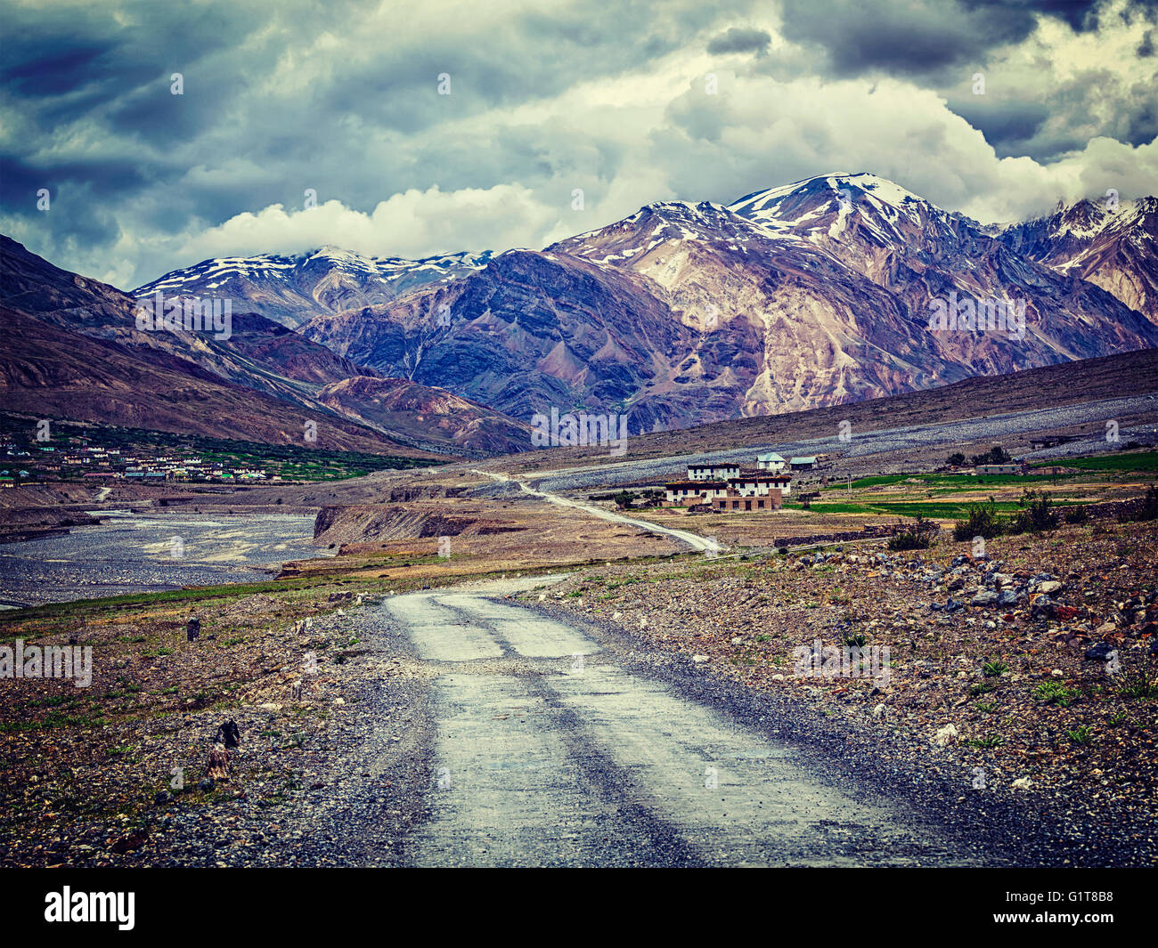 Road in Himalayas Stock Photo - Alamy