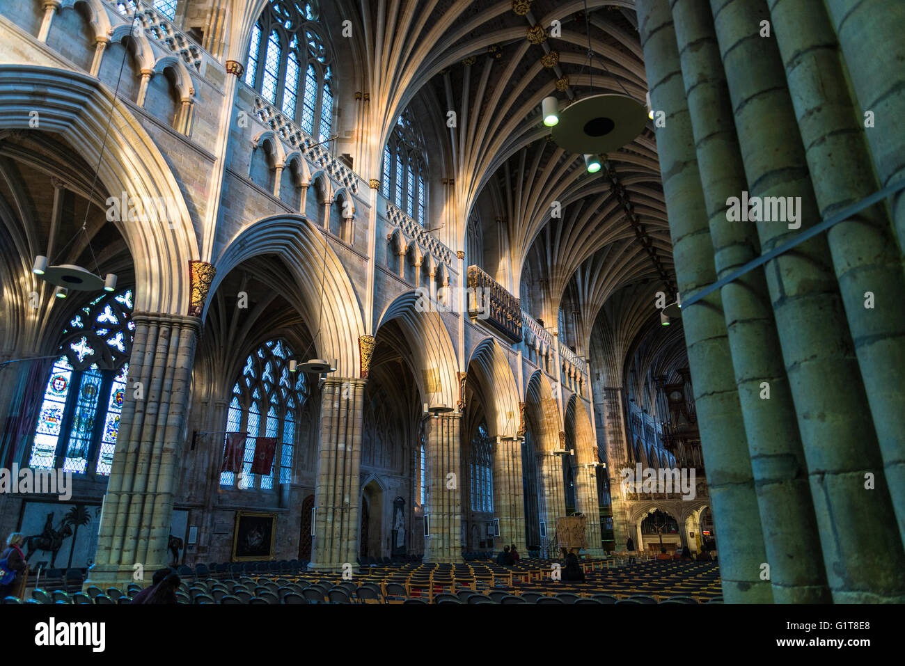 Exeter cathedral interior hi-res stock photography and images - Alamy