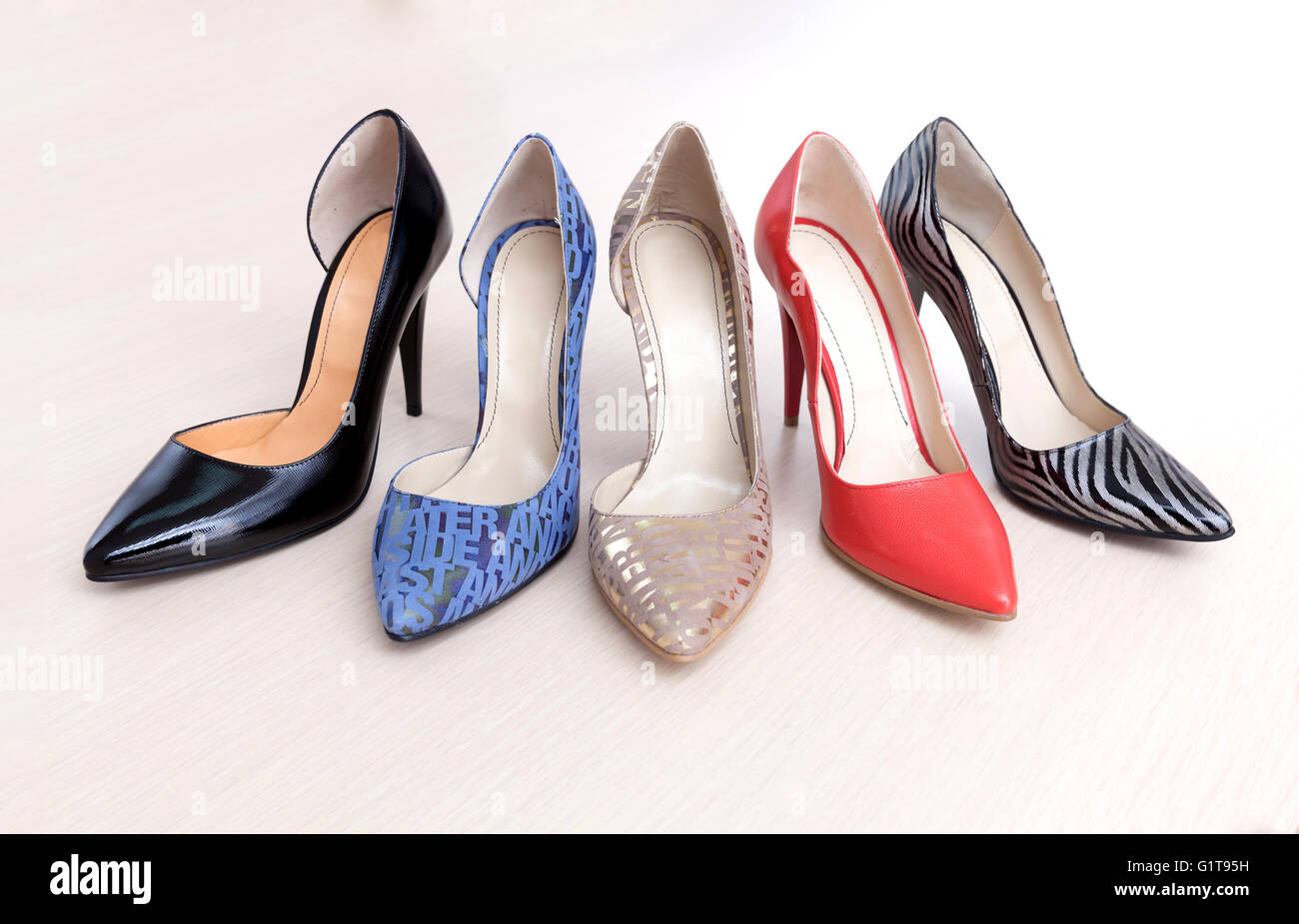 Different women shoes hi-res stock photography and images - Alamy