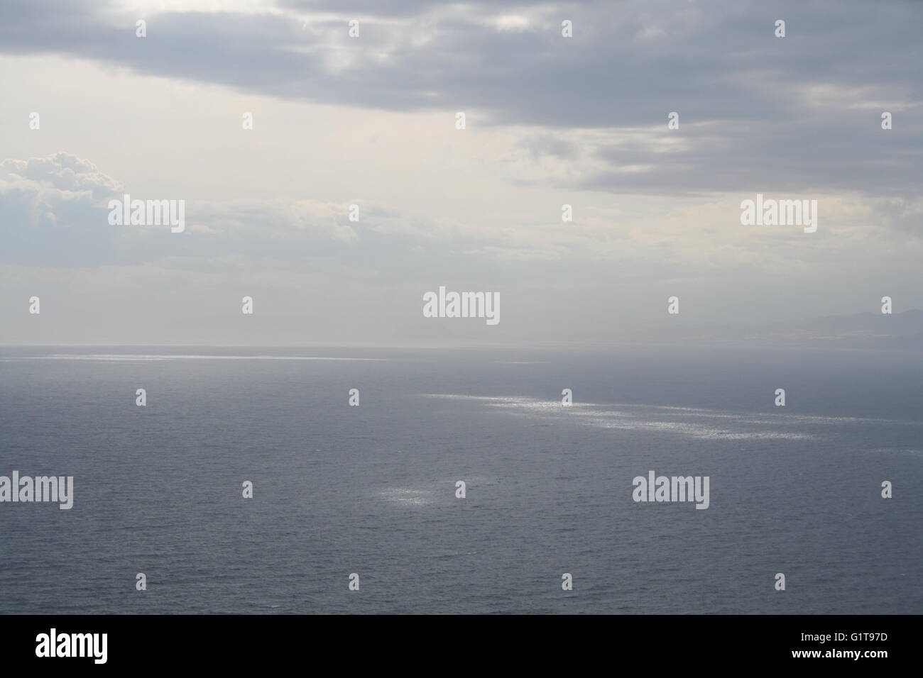 Sea view with blue skies Stock Photo - Alamy