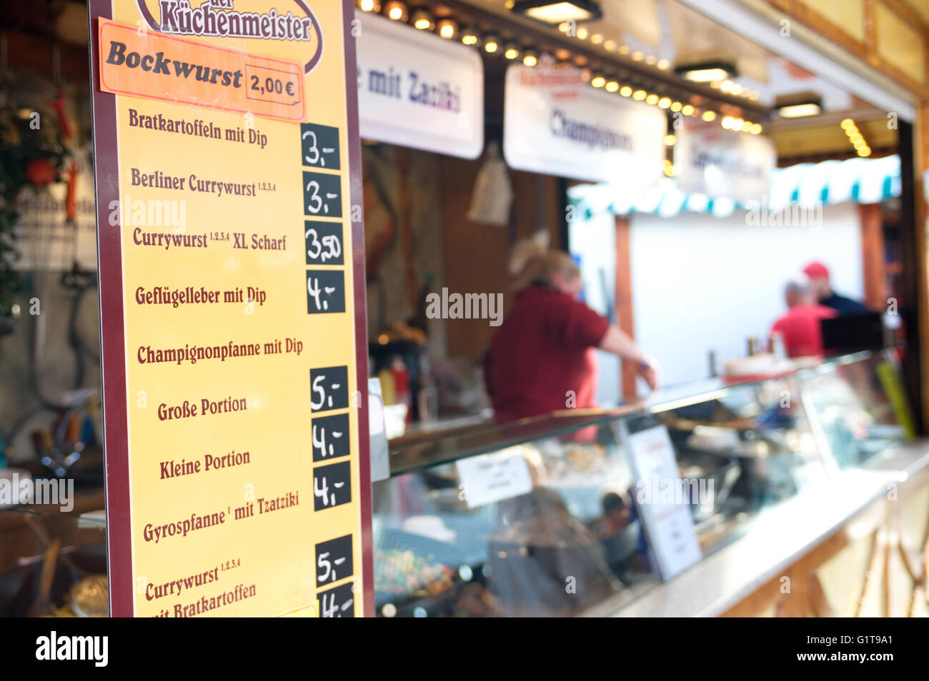 German food menu berlin germany hi-res stock photography and images - Alamy