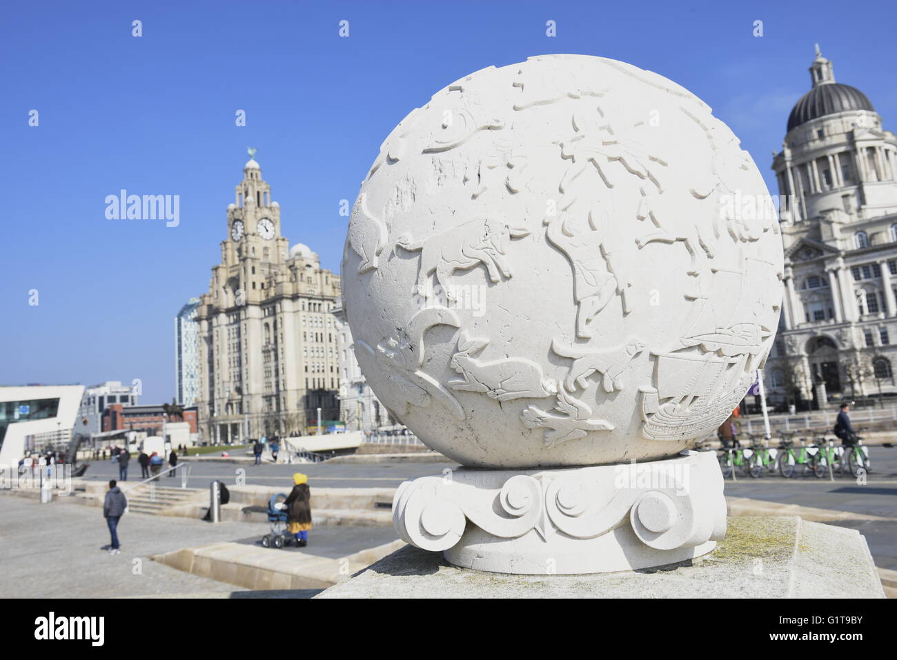 The Liverpool Naval Memorial, also known as the Memorial to the Missing ...