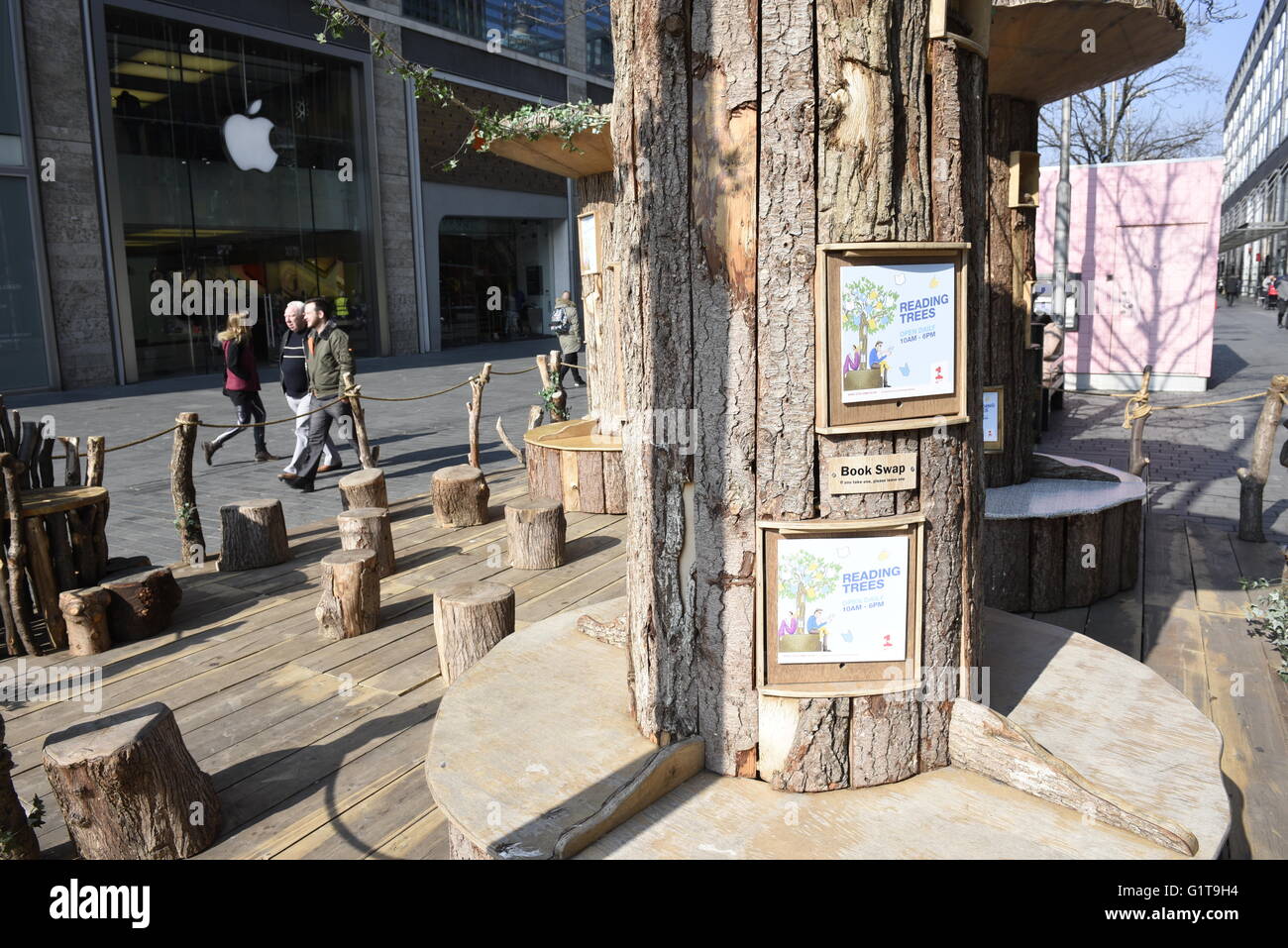 Reading Trees, a community book swap idea and seating area in Liverpool ...
