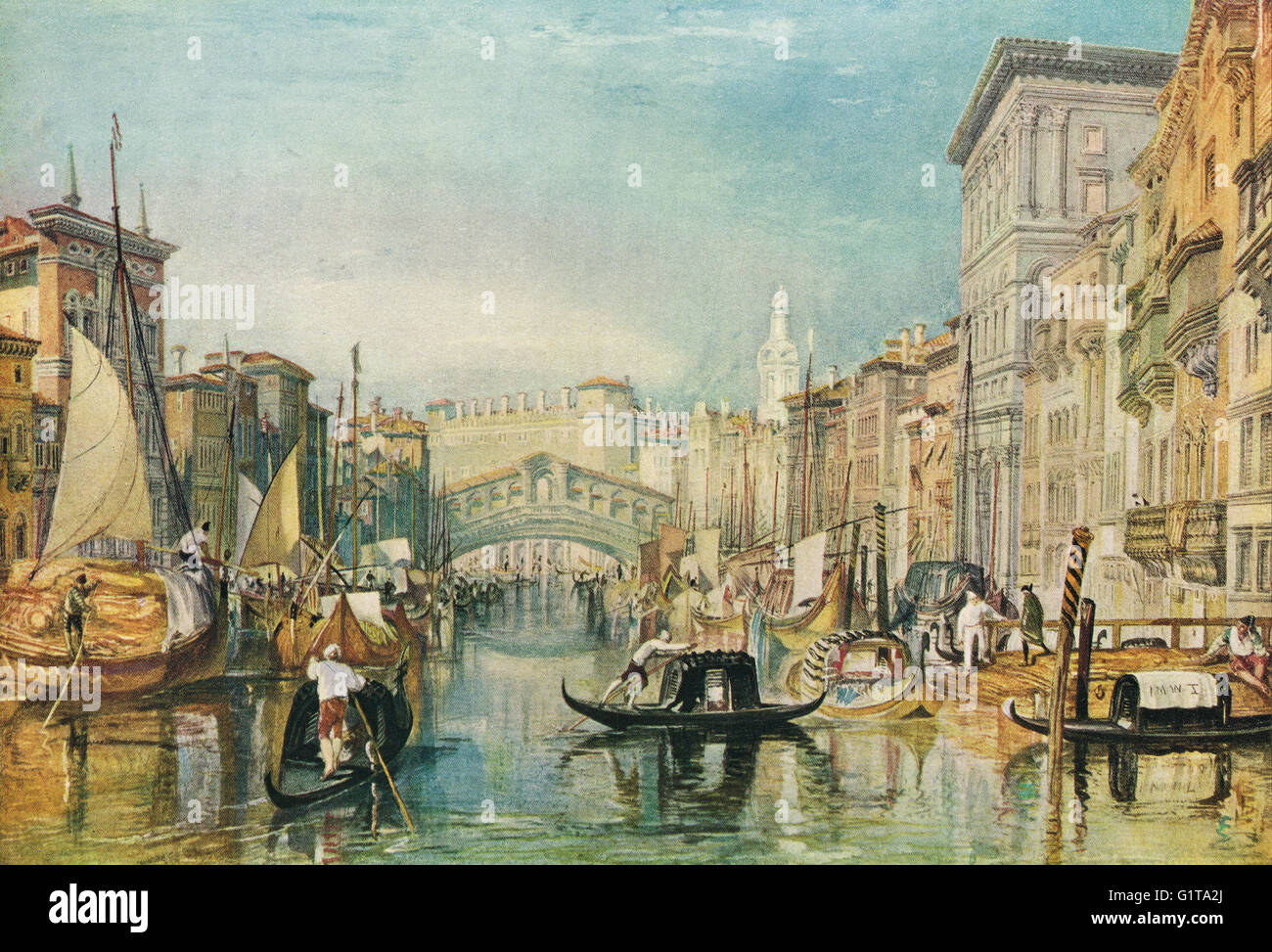 The Rialto, Venice, Italy by J M W Turner 1820-1 Stock Photo - Alamy