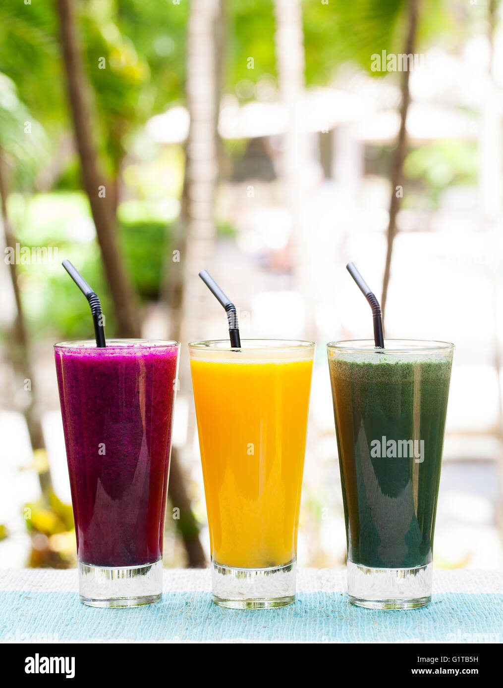 Assortment juices, smoothies, beverages, drinks variety Stock Photo - Alamy