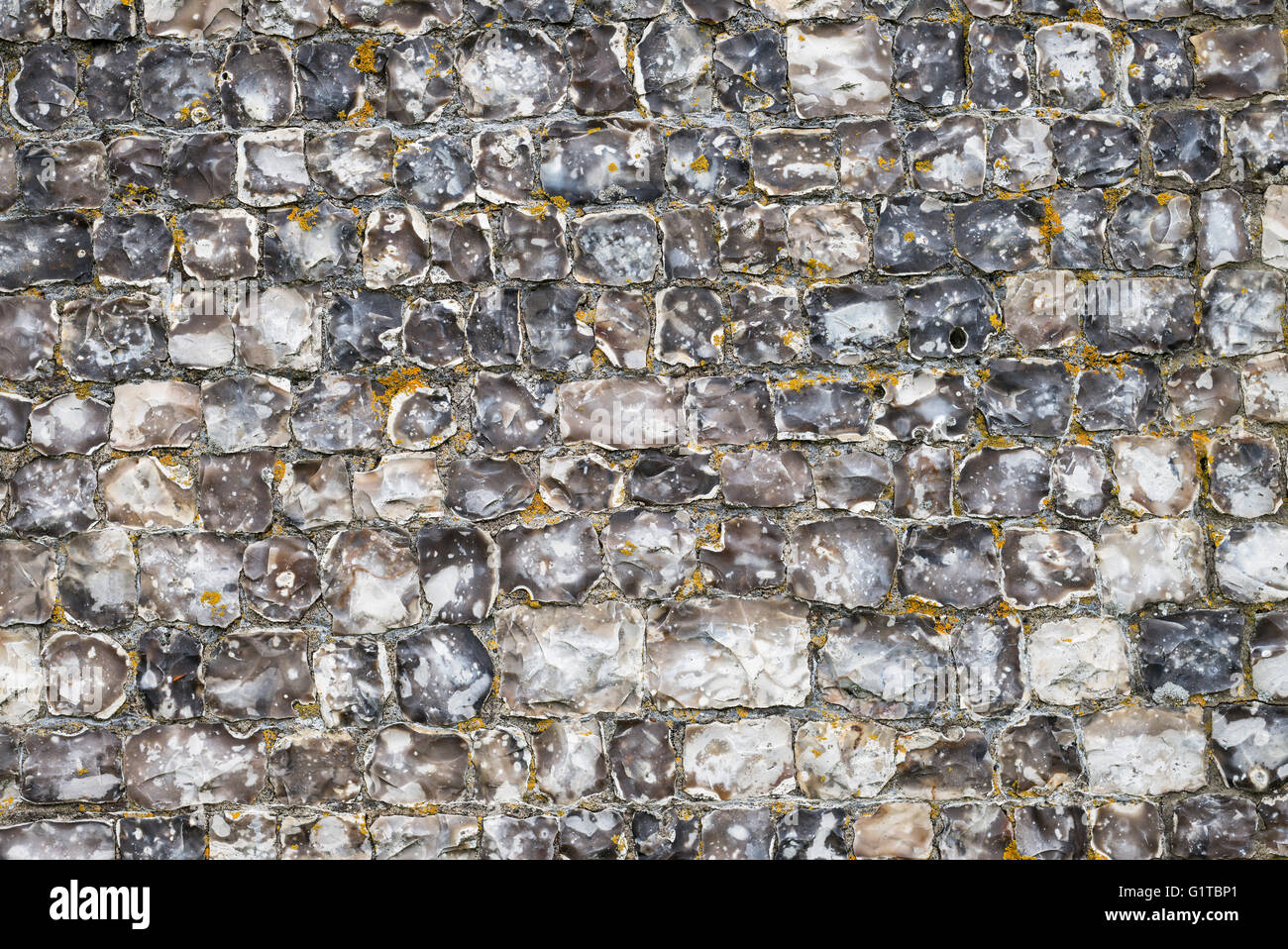 Vernacular architecture using flint stone for the walls of St James's ...