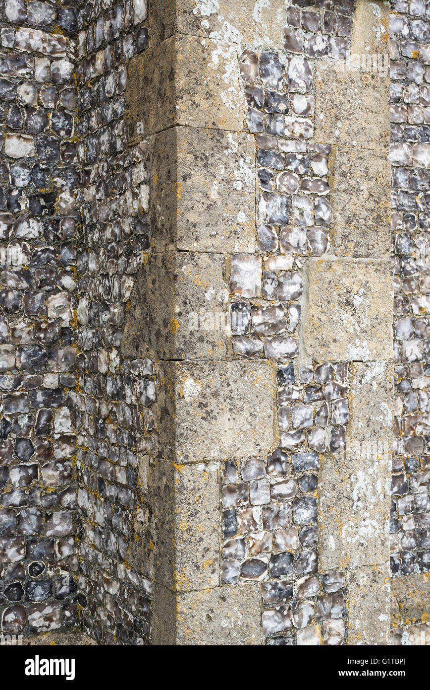 Vernacular architecture using flint and quarry stone for the walls of ...
