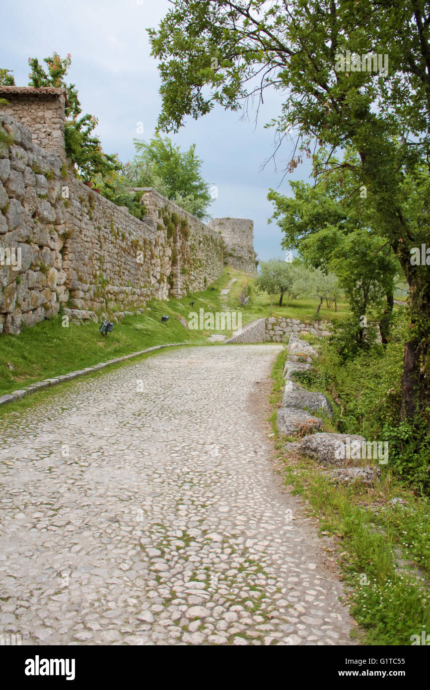 Arpino, Italy - Historical site on the top of the village Stock Photo ...