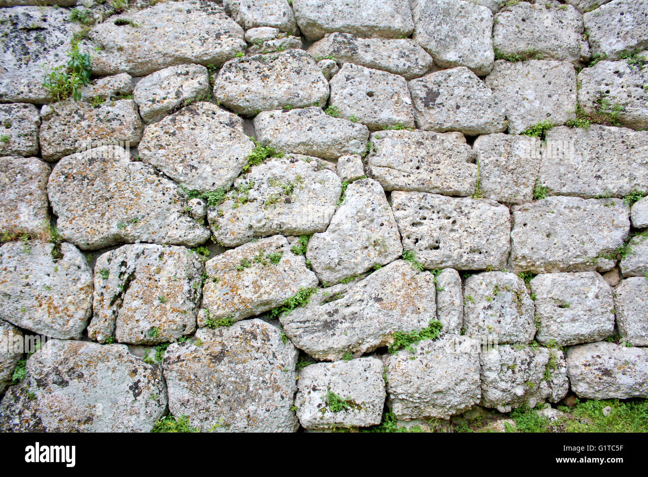 Ancient roman stone wall texture hi-res stock photography and images ...