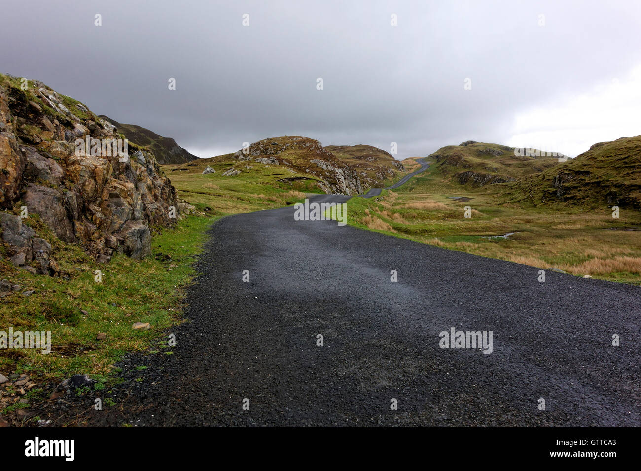 Road to Bunglass Cliffs, Irish Landscape, County Donegal, Republic of ...