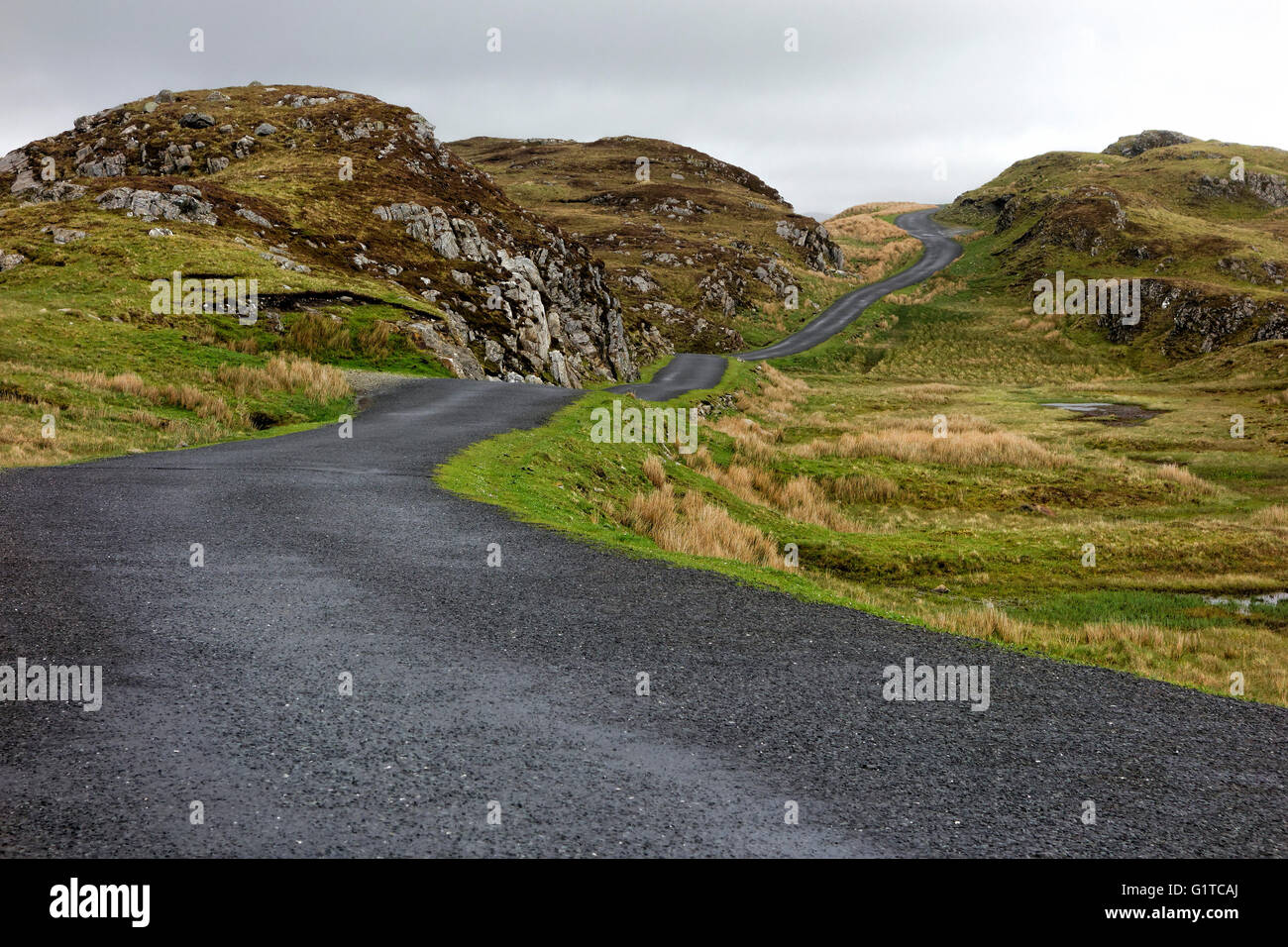 Road to Bunglass Cliffs, Irish Landscape, County Donegal, Republic of ...
