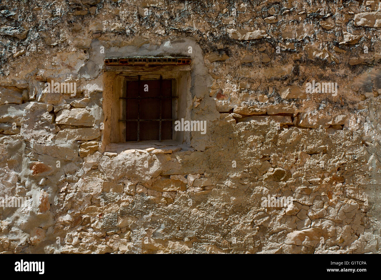 Old hause wall with window Stock Photo - Alamy