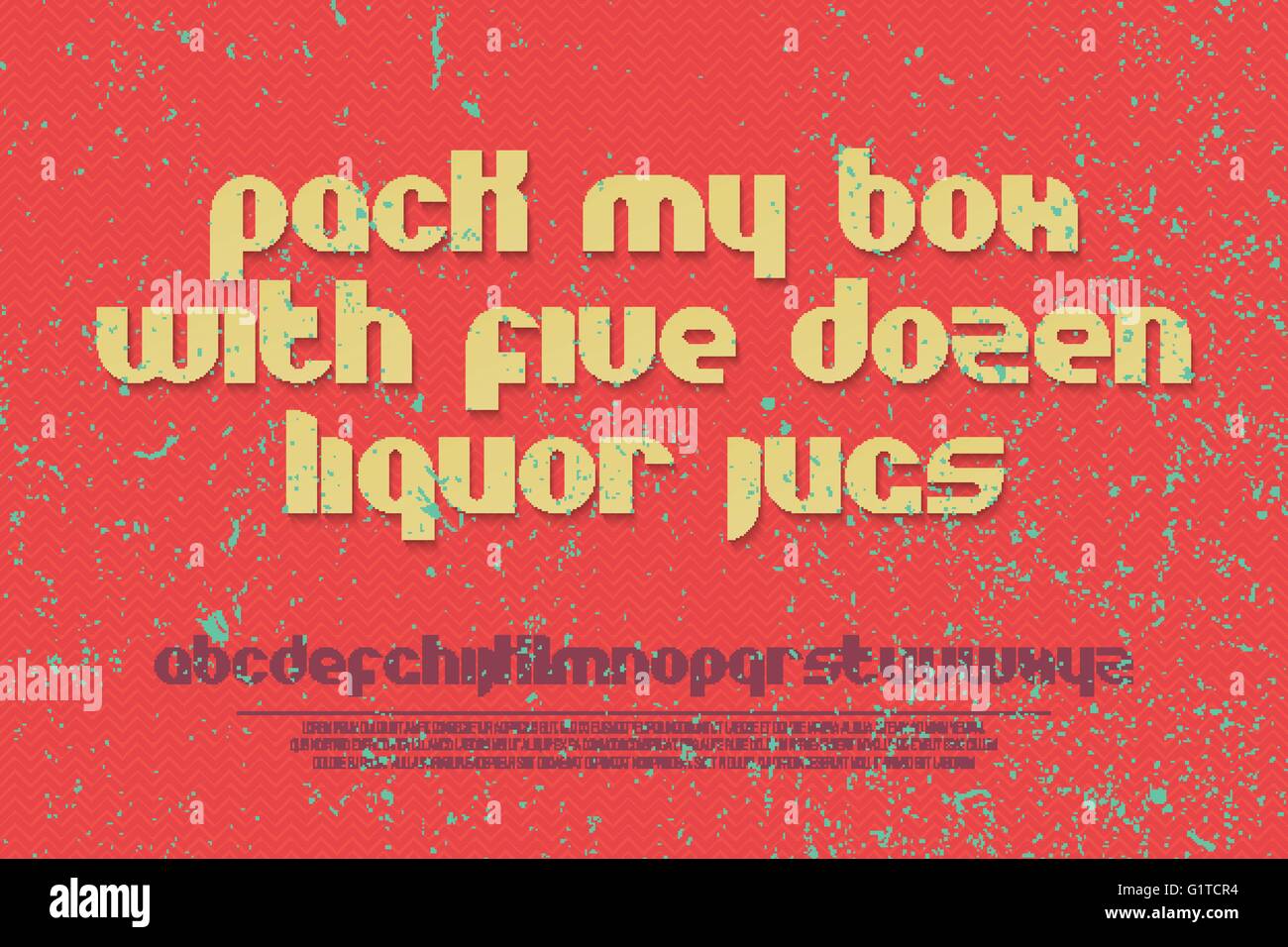 Bold red letters Stock Vector Images - Alamy