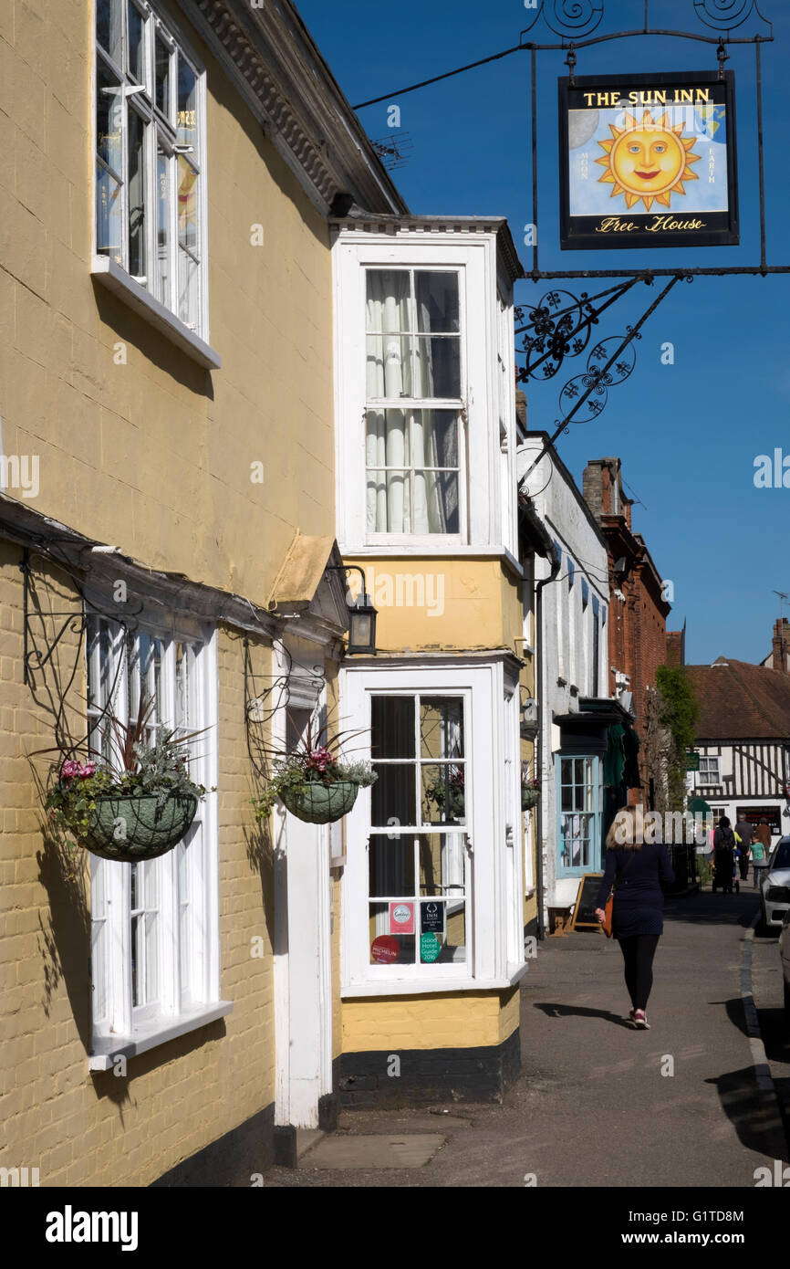 The Sun Inn Dedham Essex England Stock Photo - Alamy