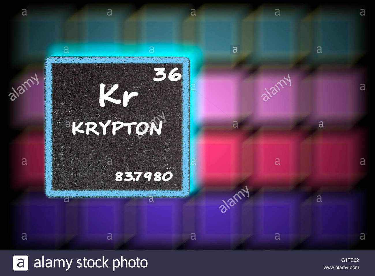 Symbol Chemical Element Krypton Stock Photos & Symbol Chemical Element ...