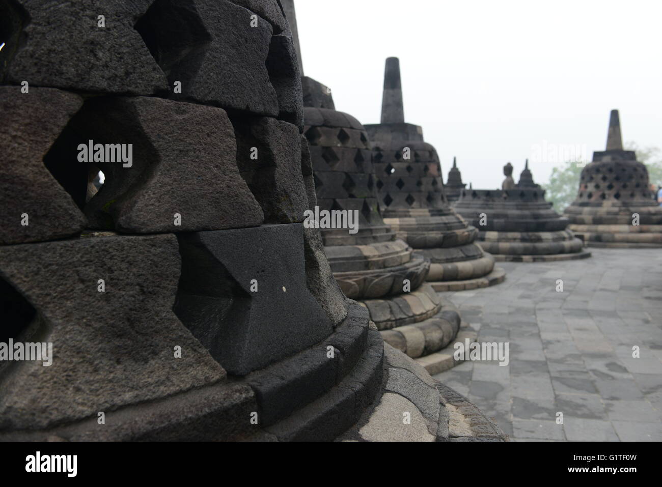 The magnificent Borobudur Buddhist temple in central Java Stock Photo ...