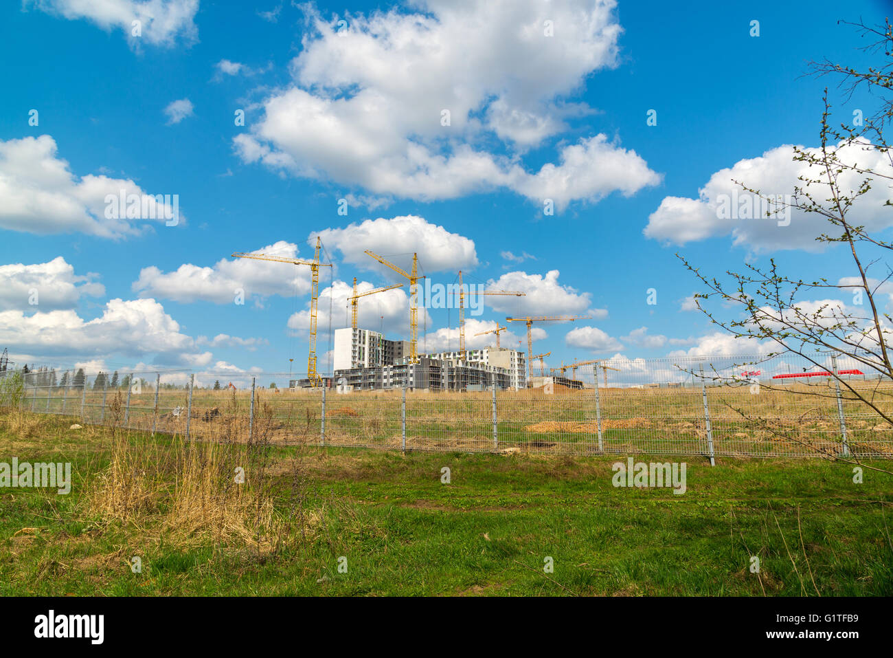 The natural landscape of construction site Stock Photo - Alamy