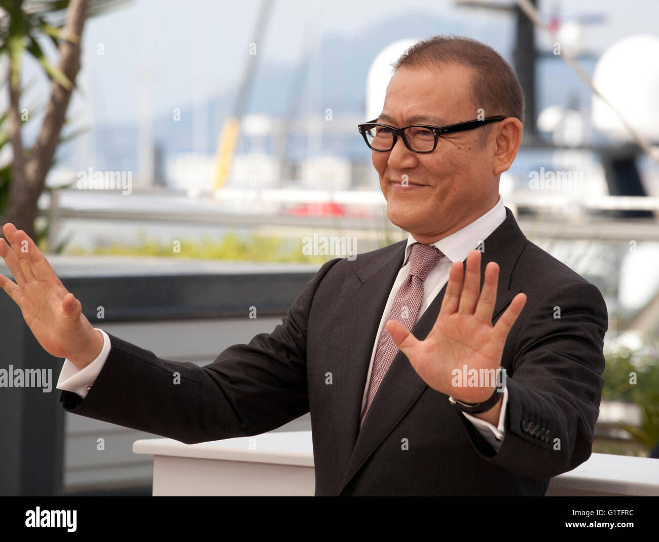 Cannes, France. 18th May, 2016. Actor Jun Kunimura at The Strangers (Goksung) film photo call at ...