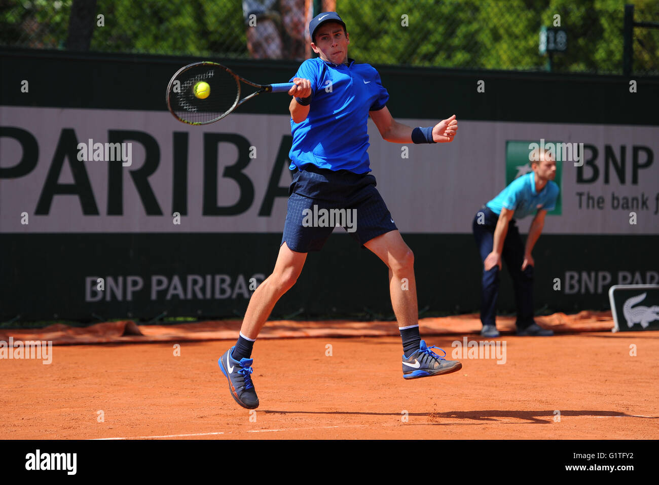 17.05.2016. Roland Garros stadium, Paris, France. French Open tennis championships. Players ...