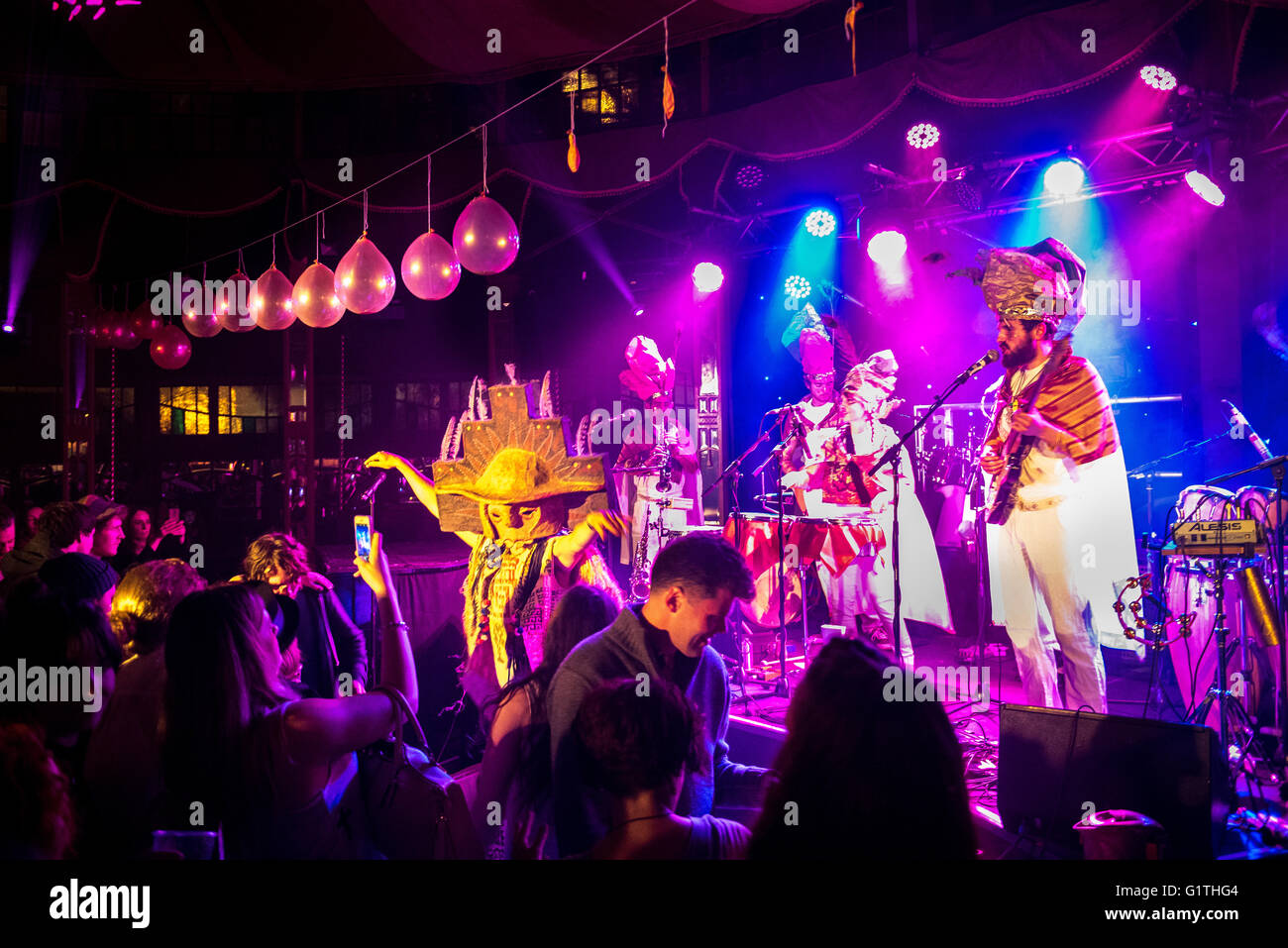 Brighton, UK. 18th May, 2016. Brighton Fringe Spiegeltent King Lagoon's ...