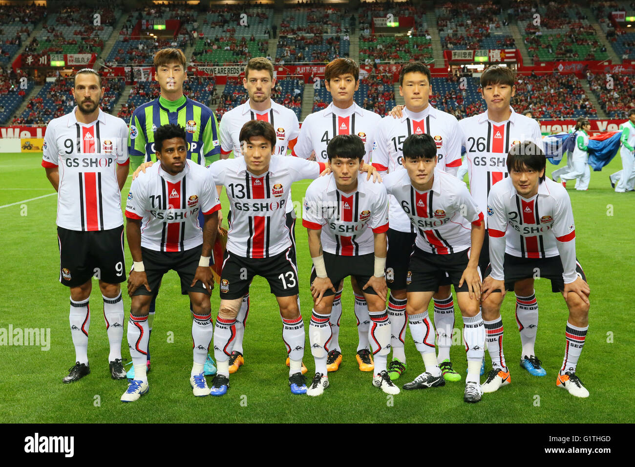 Saitama Stadium 2002, Saitama, Japan. 18th May, 2016. FCFC Seoul team group line-up, MAY 18 ...