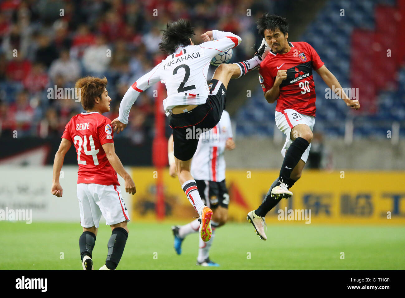 Saitama Stadium 2002, Saitama, Japan. 18th May, 2016. (L to R) Yojiro ...
