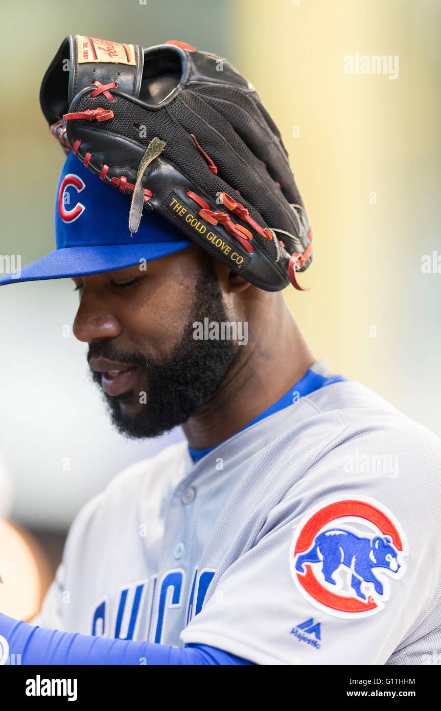 Milwaukee, WI, USA. 18th May, 2016. Chicago Cubs right fielder Jason ...