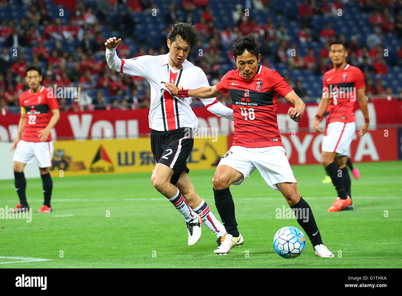 Saitama Stadium 2002, Saitama, Japan. 18th May, 2016. (L to R) Yojiro ...