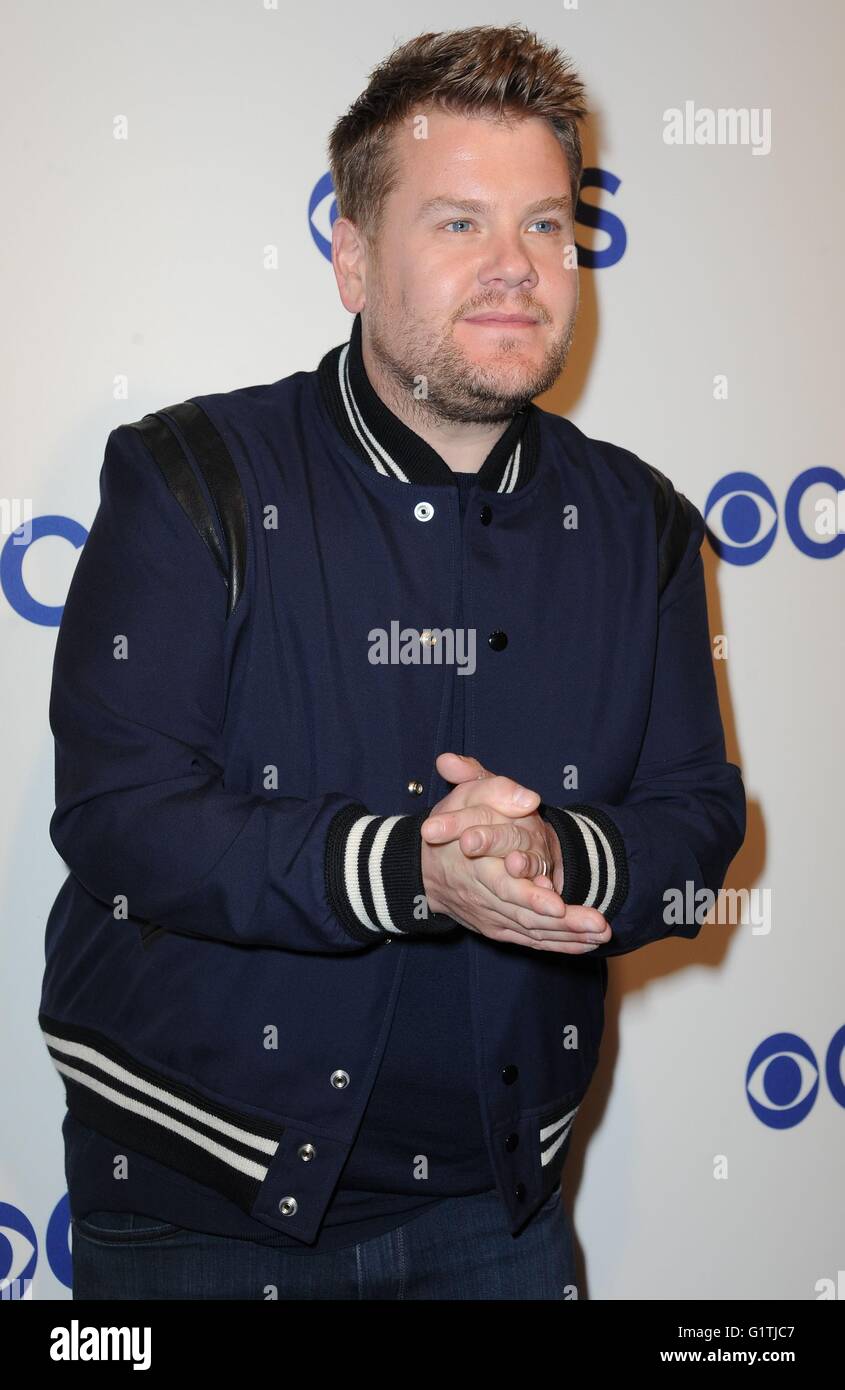 New York, NY, USA. 18th May, 2016. James Corden at arrivals for CBS ...