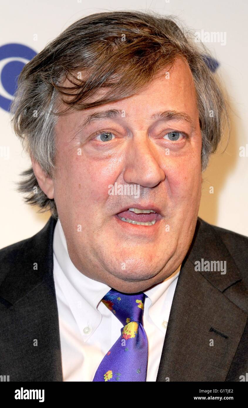 New York, NY, USA. 18th May, 2016. Stephen Fry at arrivals for CBS ...
