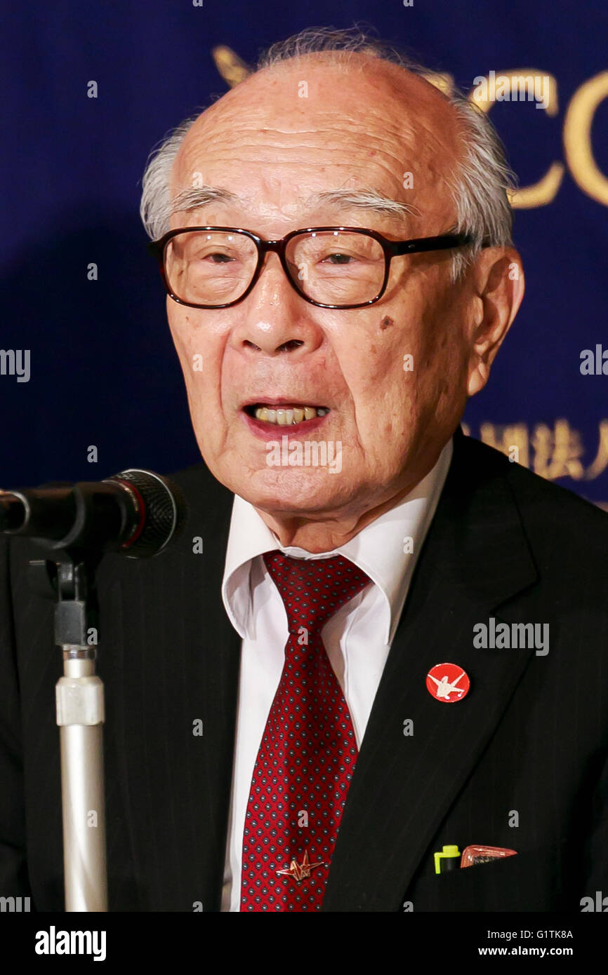 Tokyo, Japan. 19th May, 2016. Terumi Tanaka, Hibakusha and Secretary ...