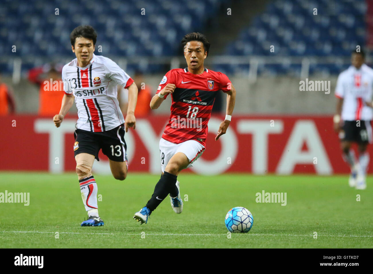 Saitama Stadium 2002, Saitama, Japan. 18th May, 2016. (L to R) Go Yohan ...