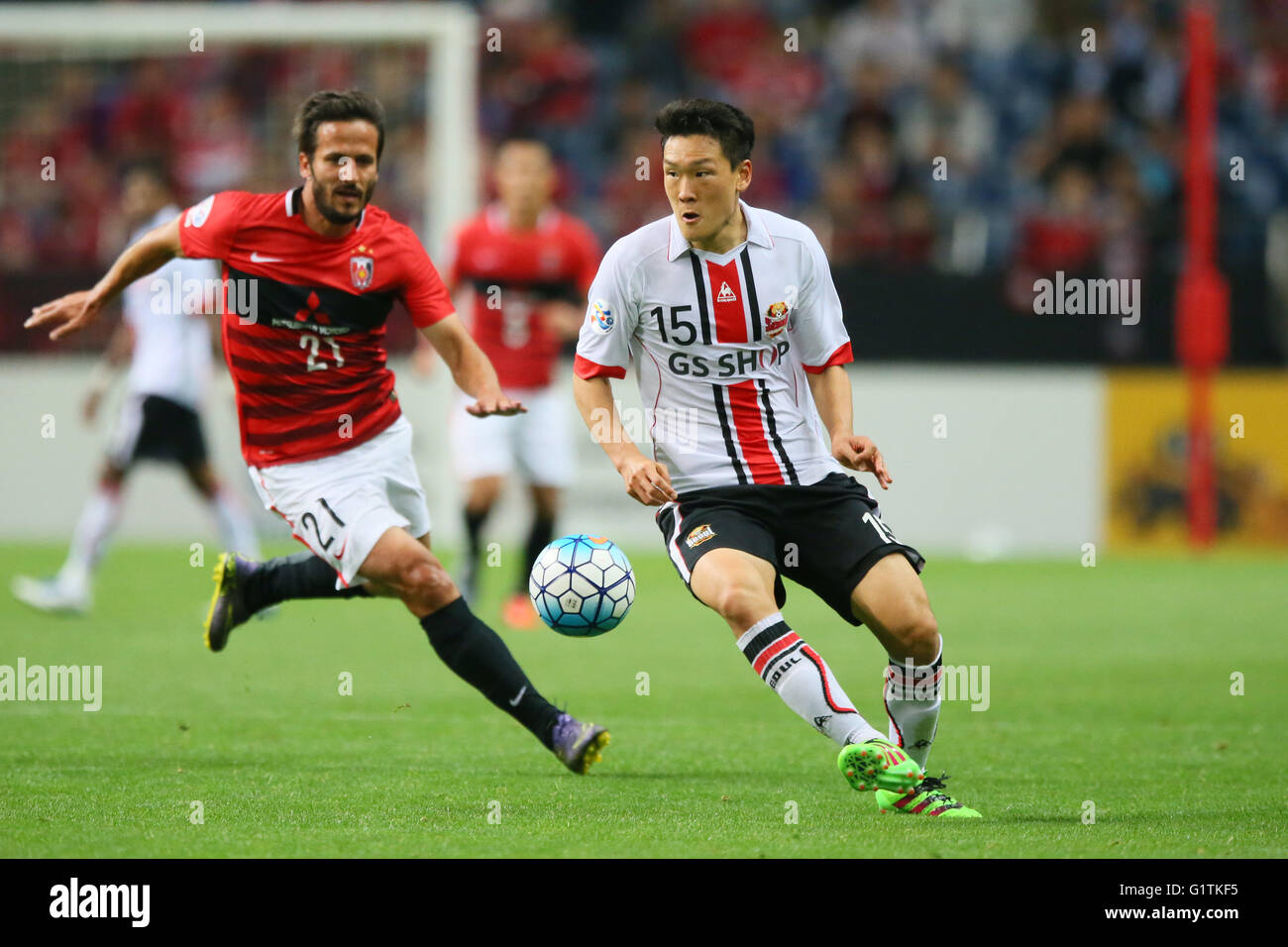 Saitama Stadium 2002, Saitama, Japan. 18th May, 2016. (L to R) Zlatan ...