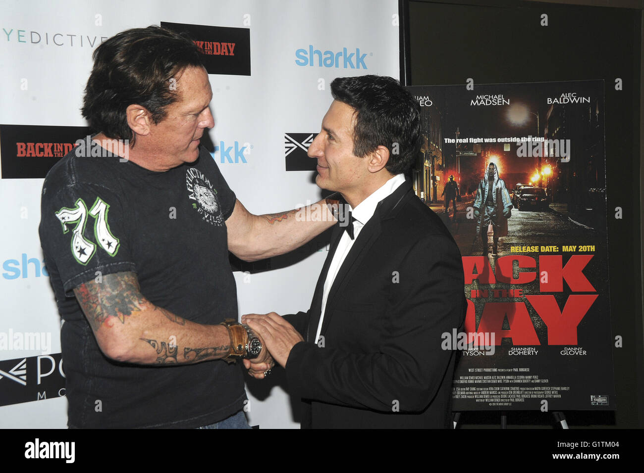 New York City. 17th May, 2016. Michael Madsen and William Demeo attend ...