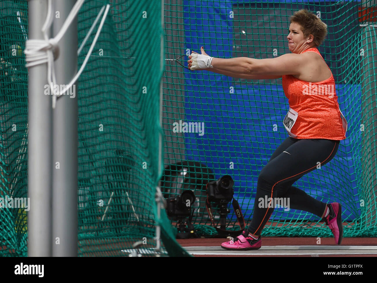 Ostrava, Czech Republic. 19th May, 2016. Polish hammer thrower Anita ...