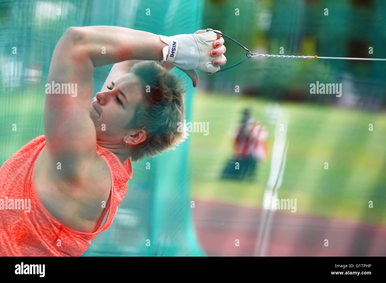 Ostrava, Czech Republic. 19th May, 2016. Polish hammer thrower Anita ...