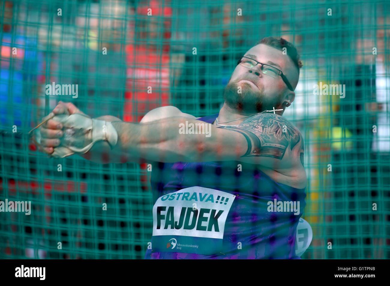 Ostrava, Czech Republic. 19th May, 2016. Polish hammer thrower Pawel ...