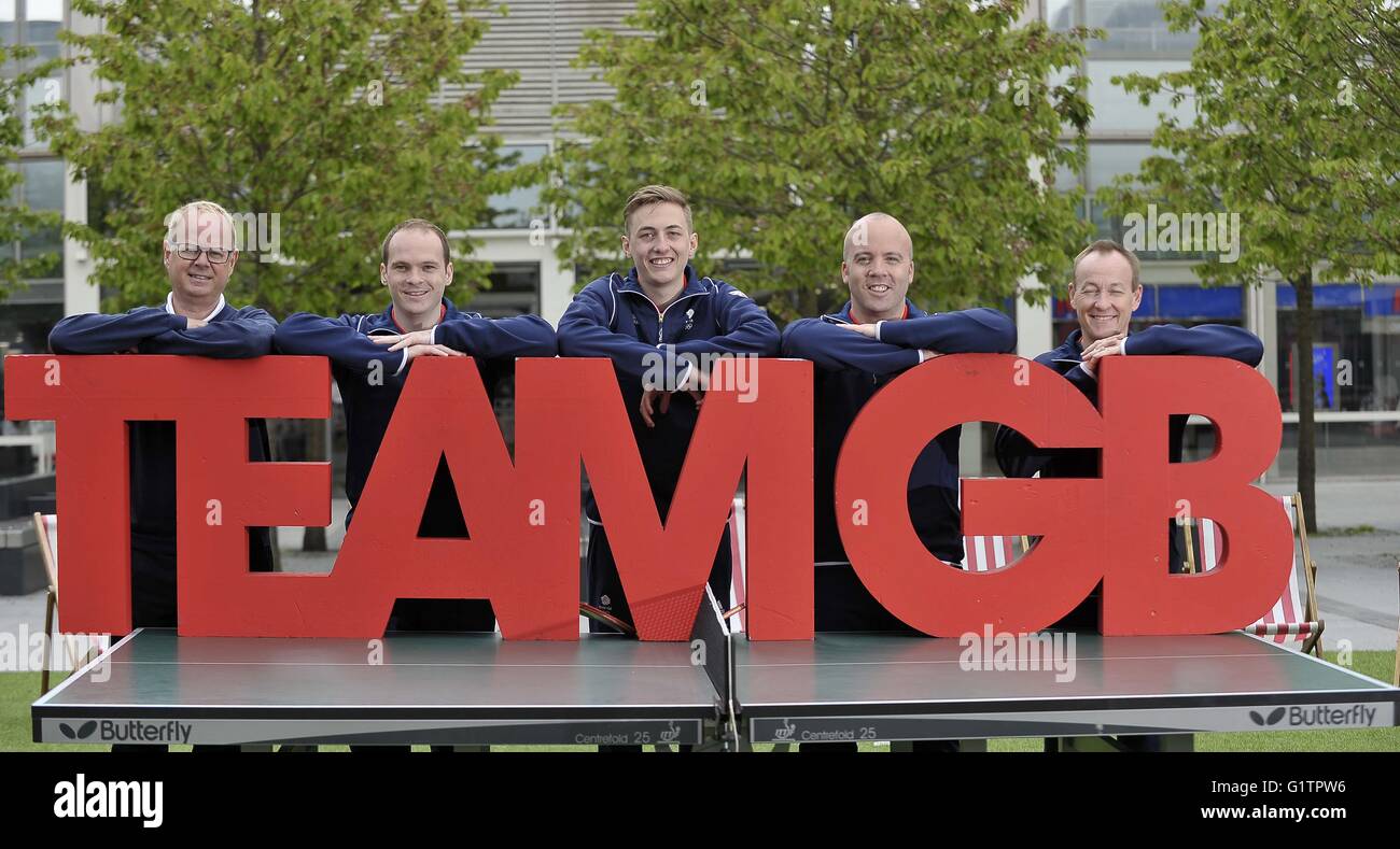 Milton Keynes, UK. 19th May, 2016. (l to r) Mark England (TeamGB Chef ...