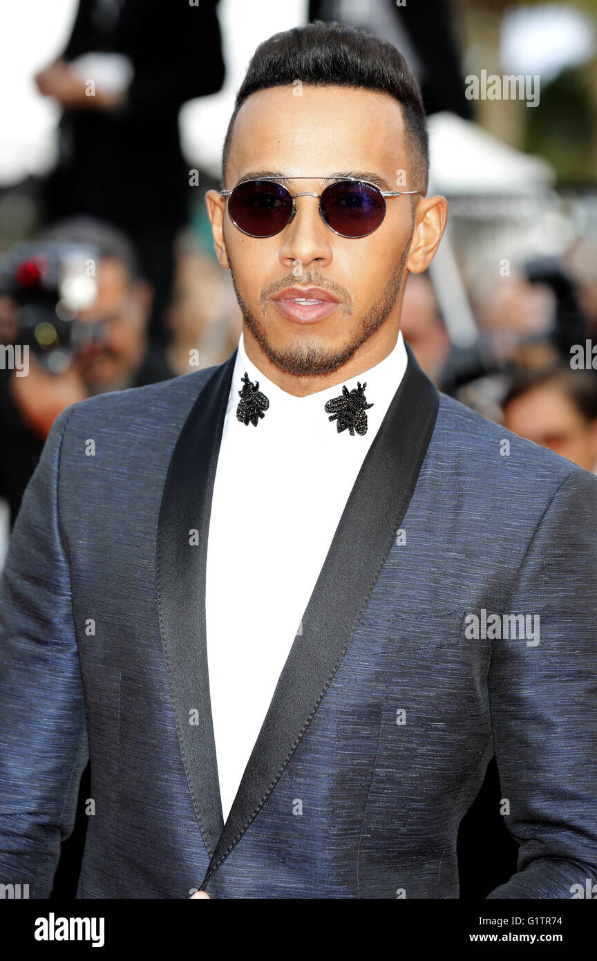 Lewis Hamilton attending the 'La fille inconnue' premiere during the ...