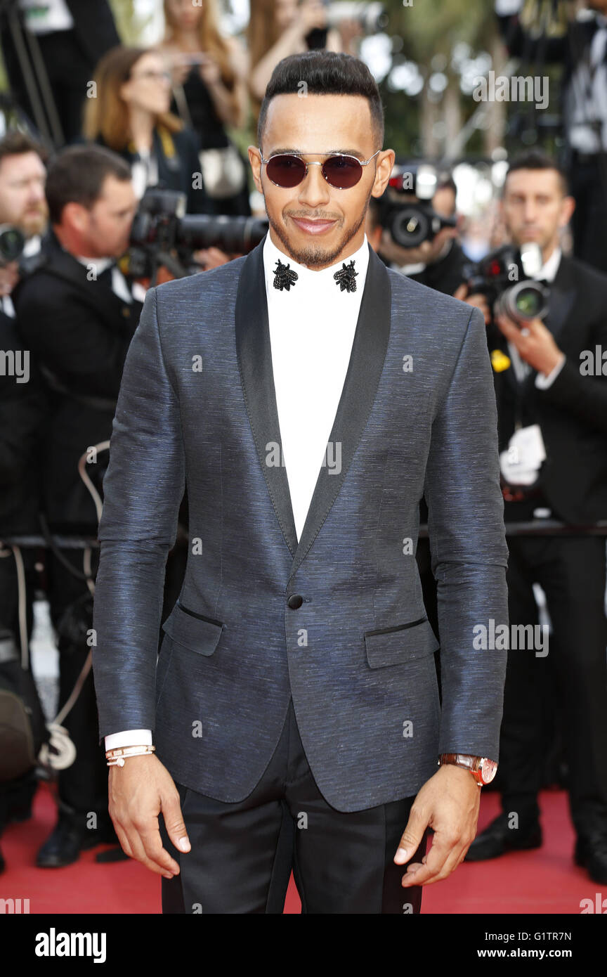Lewis Hamilton attending the 'La fille inconnue' premiere during the ...
