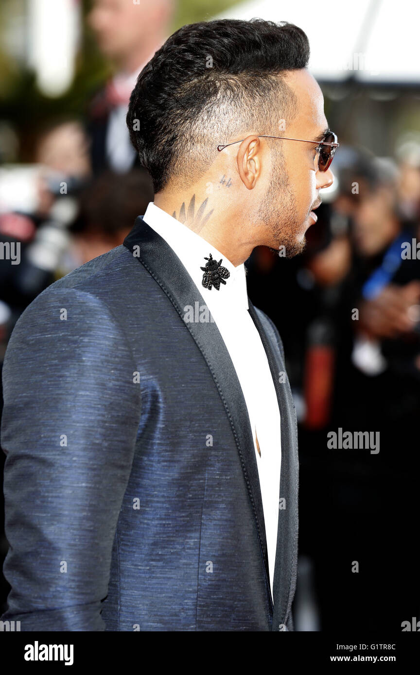 Lewis Hamilton attending the 'La fille inconnue' premiere during the ...