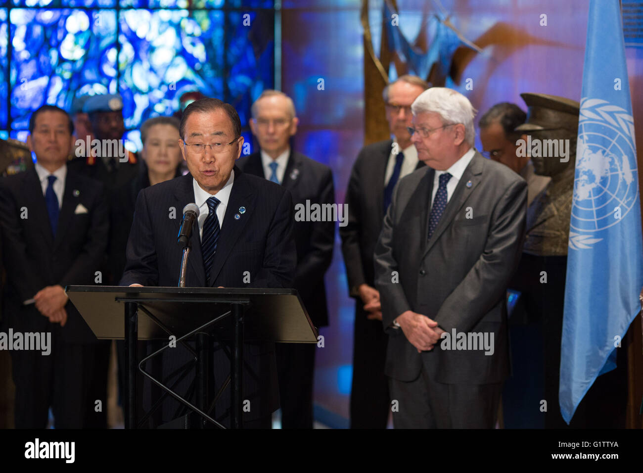 United Nations, USA. 19th May, 2016. UN Secretary-General Ban Ki-moon ...