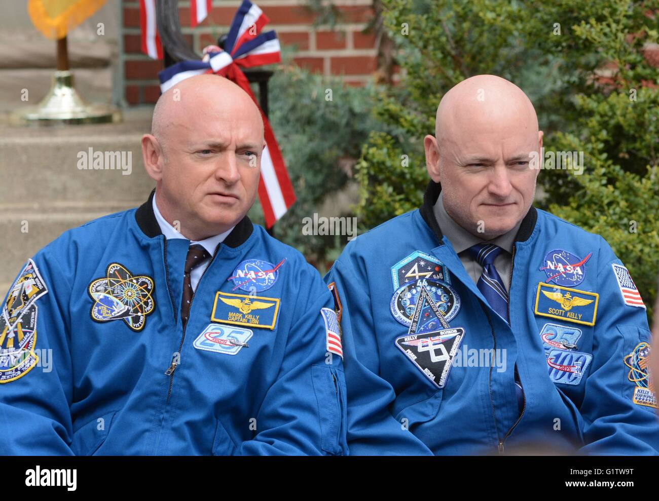 West Orange, NJ, USA. 19th May, 2016. Mark Kelly, Scott Kelly at a ...