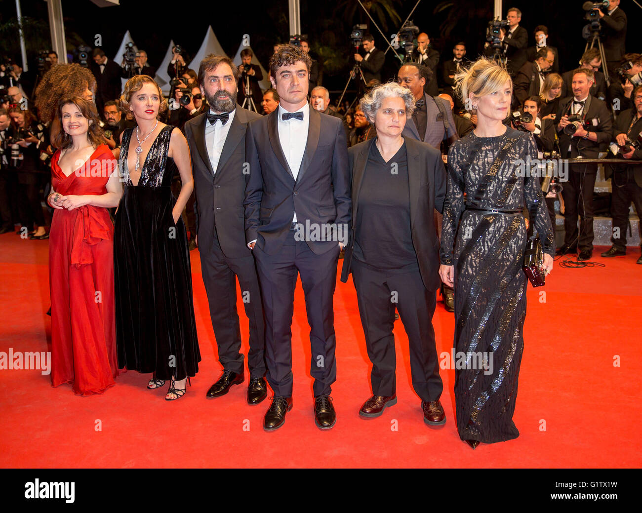 Cannes, France. 19th May, 2016. Valeria Golino, Stefano Mordini ...